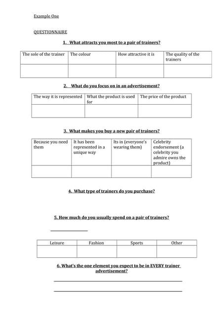Standardized questionnaire | PDF