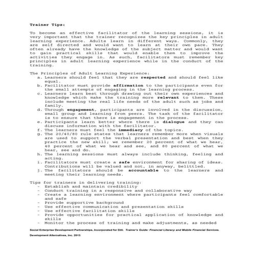 Qualities of an excellent trainer | PPTX