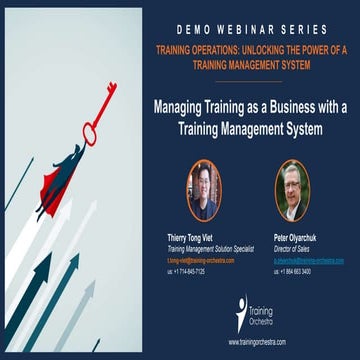 Demo Series | Training Operations: Unlock the Power of a Training ...