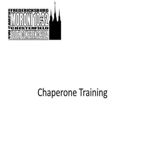 Youth Conference Chaperone Training | PPT | Free Download