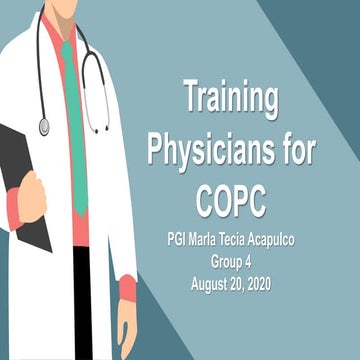 Training in copc training physicians for copc | PPTX
