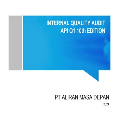 Internal-Quality Auditor-Q1-10th-Edition | PPTX