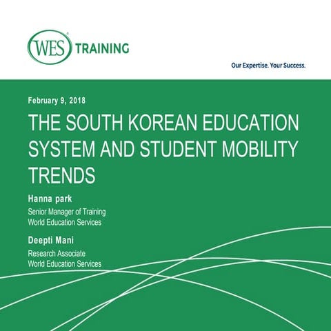 The South Korean Education System and Student Mobility Trends | PPT