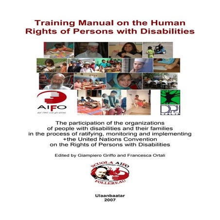 Training Manual on the Human Rightsof persons with Disability | PDF