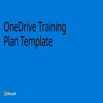 Microsoft one drive Training-Plan-Template.pptx