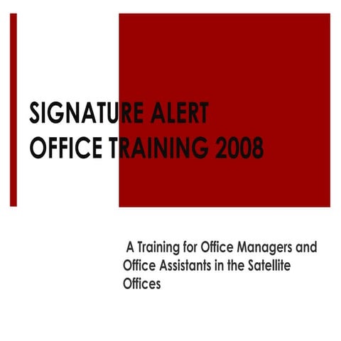 Office Assistants Training | PPT