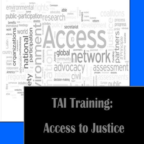 Access to Justice Training | PPT