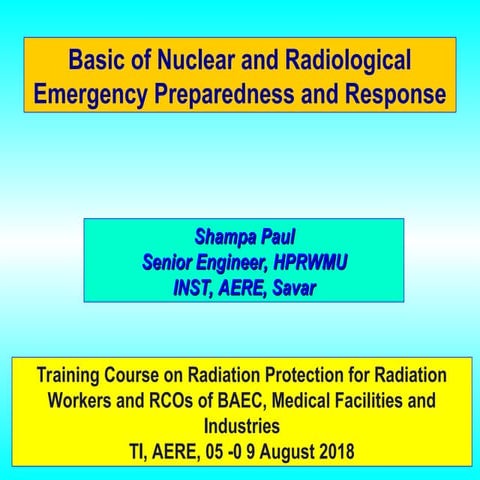 Training_AERE radiation worker_2018.ppt
