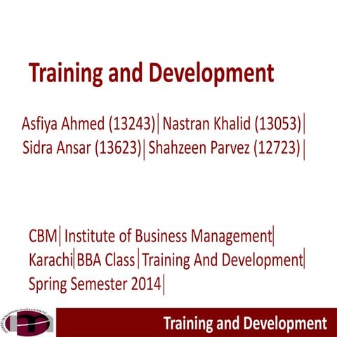 HR Strategies for Training and development | PDF