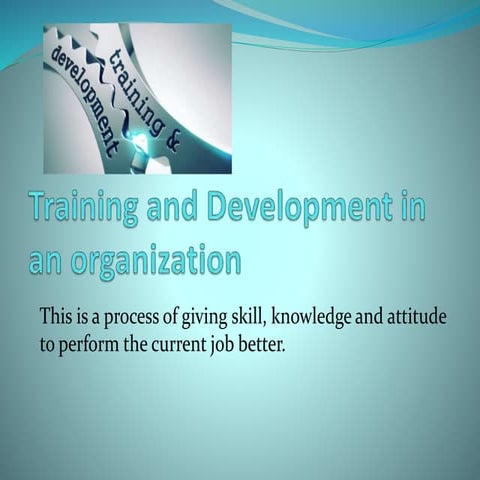 Training and Development | PPTX