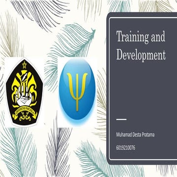 1 Revise Sdm Training Development Pptx