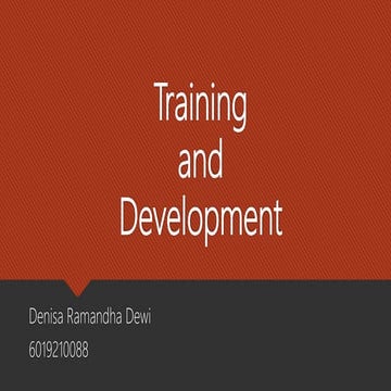Training & Development | PPTX