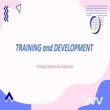 Training and development | PPT