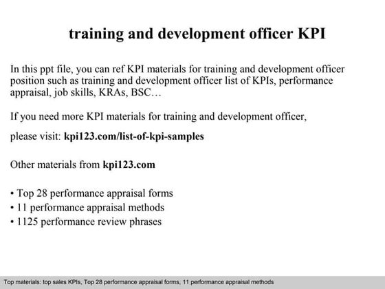 Administrative officer kpi | PPT