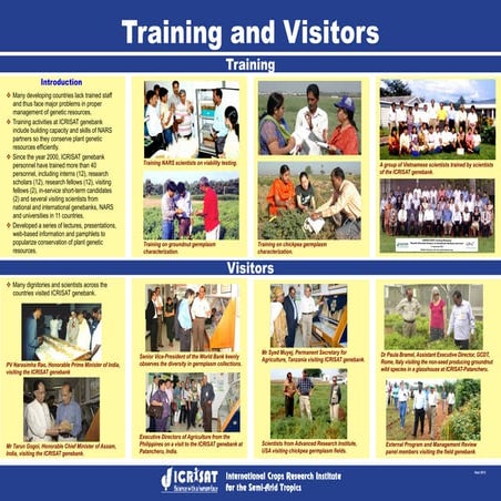 Training and visitors | PDF | Agriculture | Industries