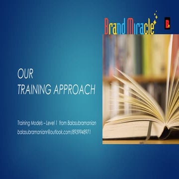 Training approach | PPT | Programming Languages | Computing