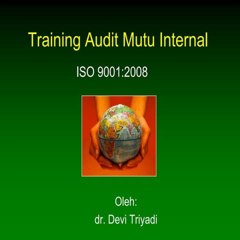 Training audit mutu internal iso 9001 | PDF