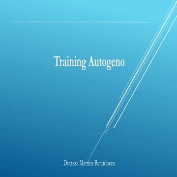 Training autogeno 3 | PPTX