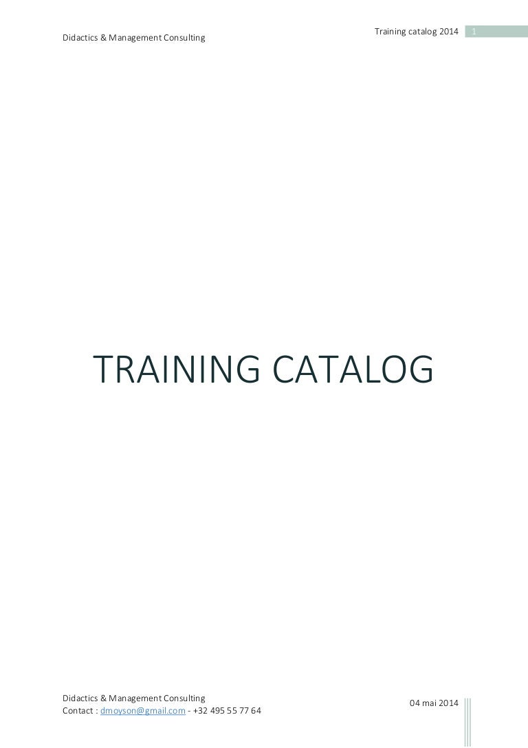 Training Catalog training-catalog