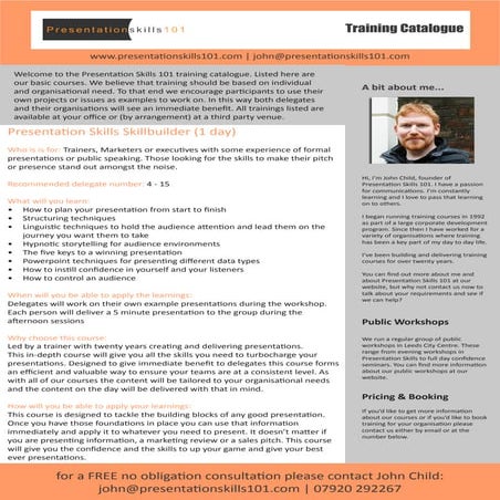 2019 Training catalogue | PDF