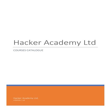 Hacker Academy UK Booklet | PDF