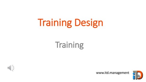 Training design | PPTX