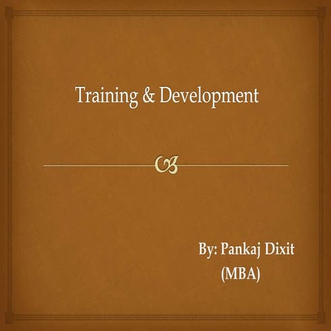 Training & development | PPT