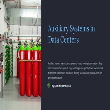 Training & Discussion Session for Critical Environment Management Part ...