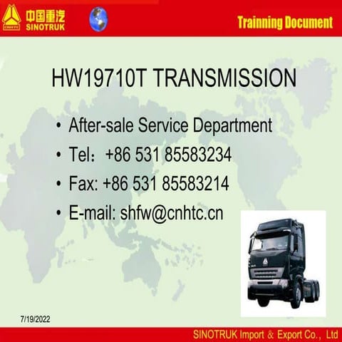 TRAINING DOCUMENT OF HW19710T TRANSMISSION.ppt