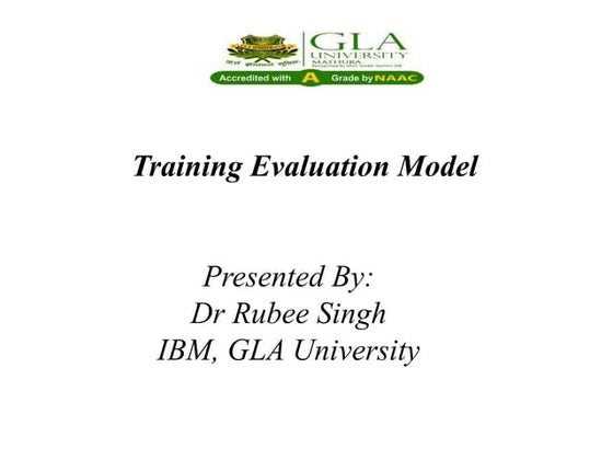 Kaufman’s five levels of evaluation of trainning | PPT