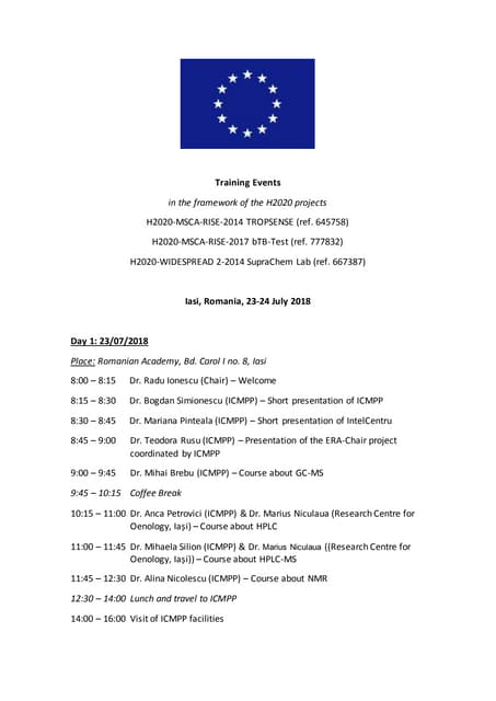 Tentative program | XLS