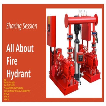 Training materials - All about Fire Hydrant Pump | PPTX
