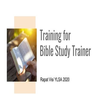 Training for Bible Study | PPTX