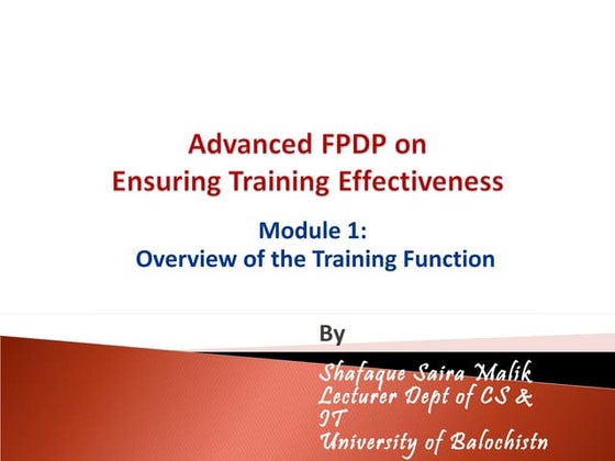 Training in org 1 | PPTX | Business | Business and Finance