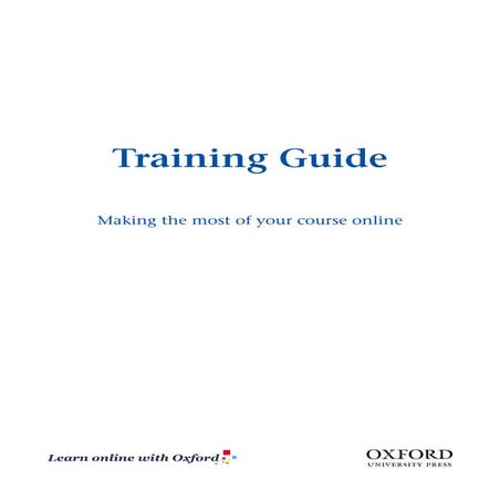 OxfordLearn Training guide | PDF | Internet for Beginners | Internet