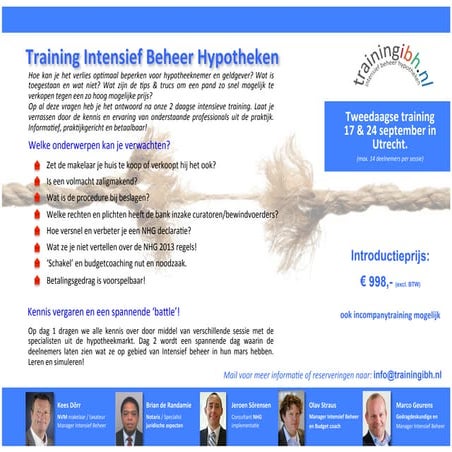Training intensief beheer ibh | PDF
