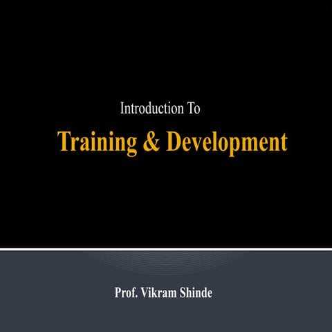 Training Introduction, concept, process, benefits | PPTX