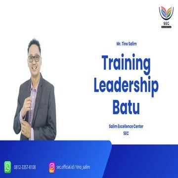 TRAINING LEADERSHIP BATU WA 0811 3631 414 | PPT
