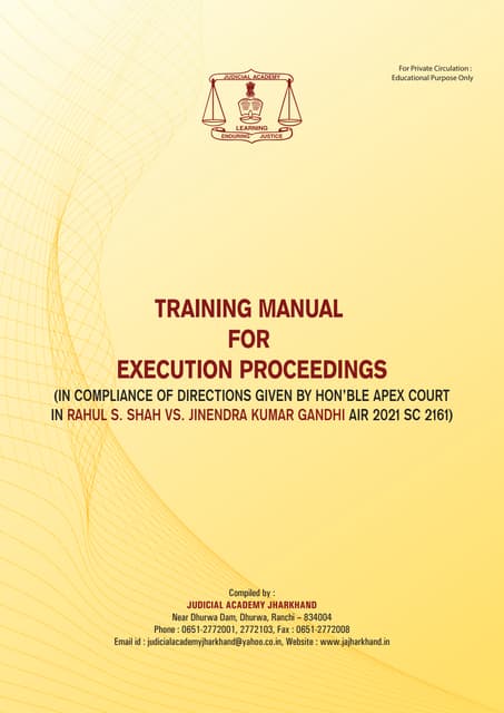 Execution under cpc order 21 | PDF