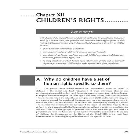 Training Manual On Human Rights Monitoring - Chapter On Children's ...