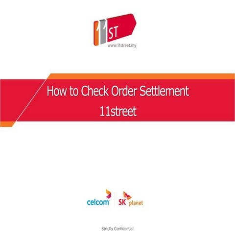How to Check Order Settlement | PPTX