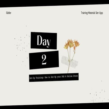 iSeller Training Material - Set Up | PPT