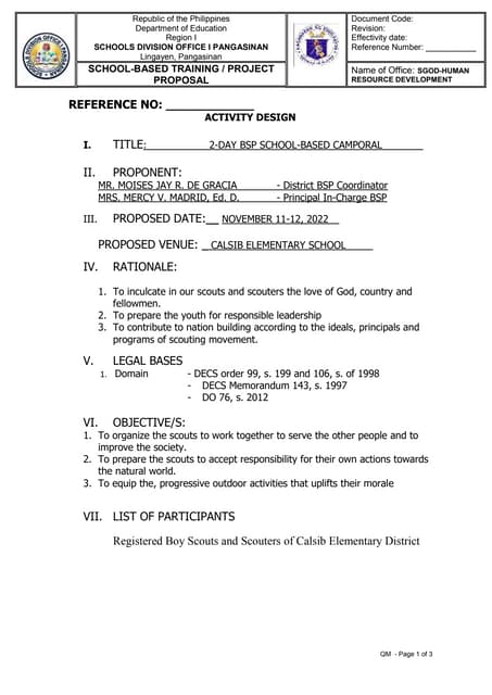 Form 3. lac session report | DOCX