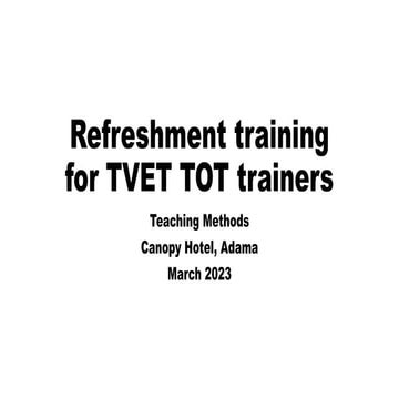 TRAINING OF TRAINERS(TOT) SKILLS - Copy | PPTX