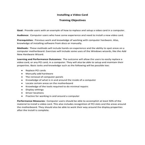 Training module | PDF