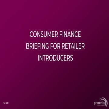 Consumer Finance overview from Phoenix Financial Consultants | PPTX ...