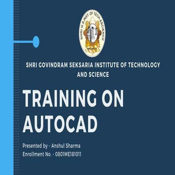 Training on autocad | PDF