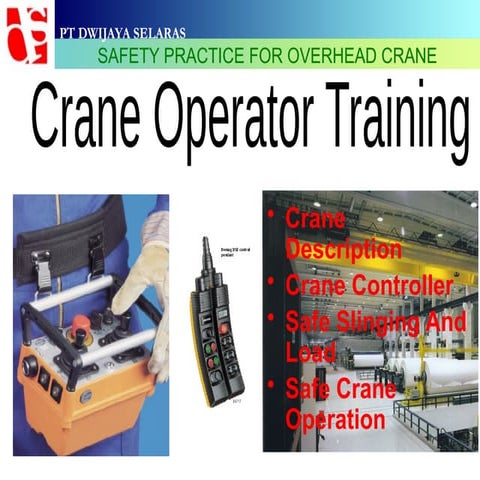 TRAINING OPERATOR overhead craneBhs Indonesia | PPSX