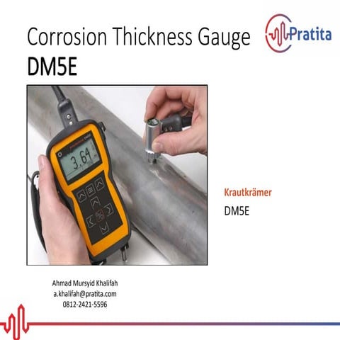 DM5E Thickness Gauge Krautkramer Presentation.pptx