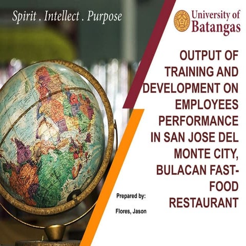 Impact of Training and Development on Employee Performance | PPTX